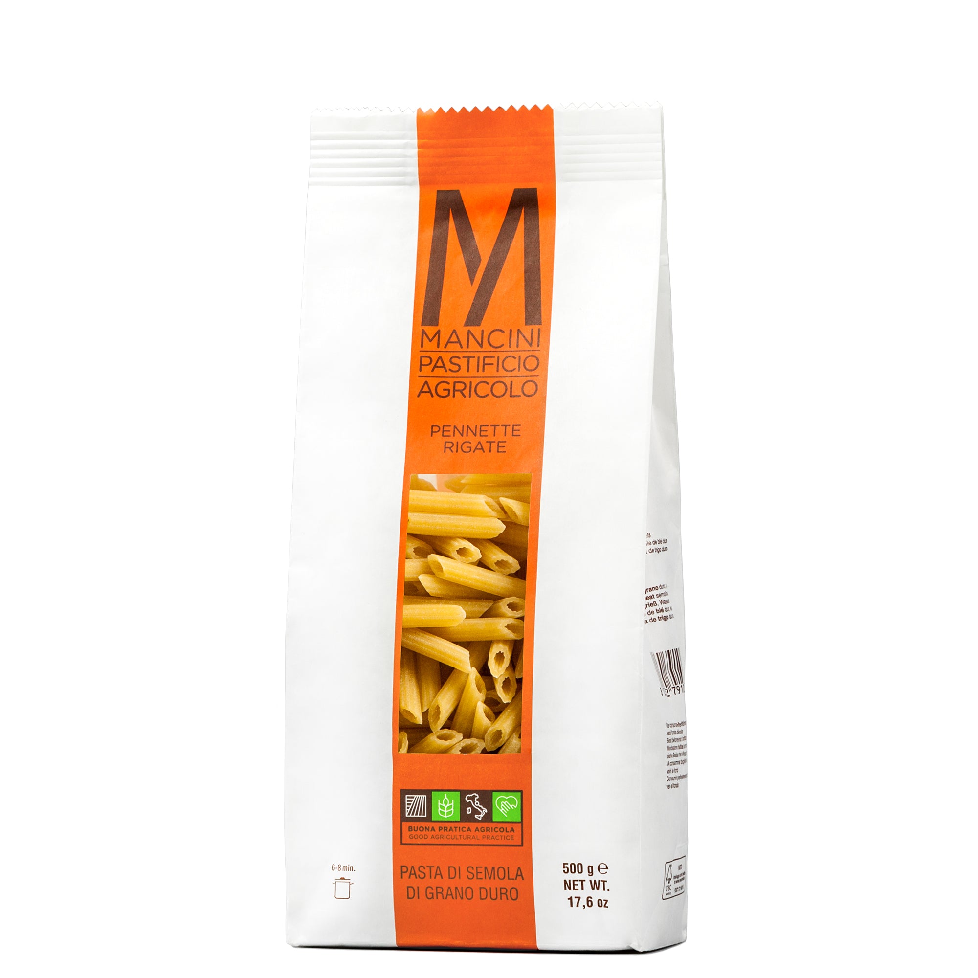Premium Artisanal Pennette Rigate | Shop Online | Pasta Mancini
